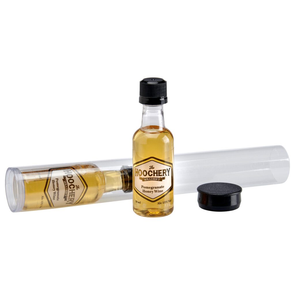 Semi-Sweet Pomegranate Wine Mead – 8 Bottles - The Hoochery Meadery